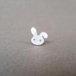 Sterling Silver Bunny Rabbit Pin/ Lapel Pin/ Tie Tack, Handmade In ...