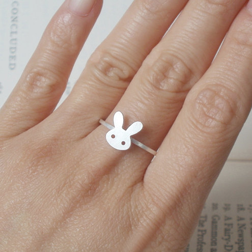 Bunny Rabbit Ring In Sterling Silver, Handmade In Beautiful Cornwall ...